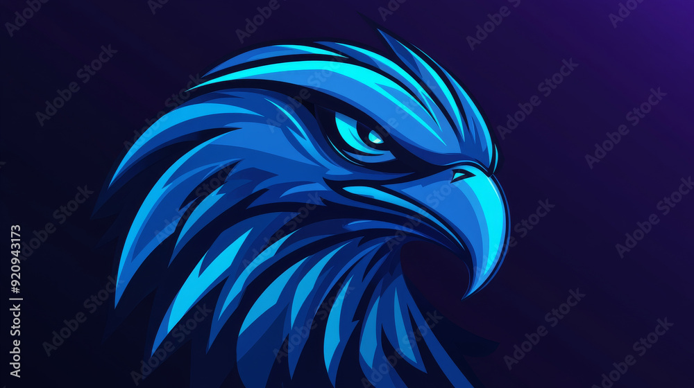 Blue Falcon Logo: Striking vector graphic for leading sports and e ...