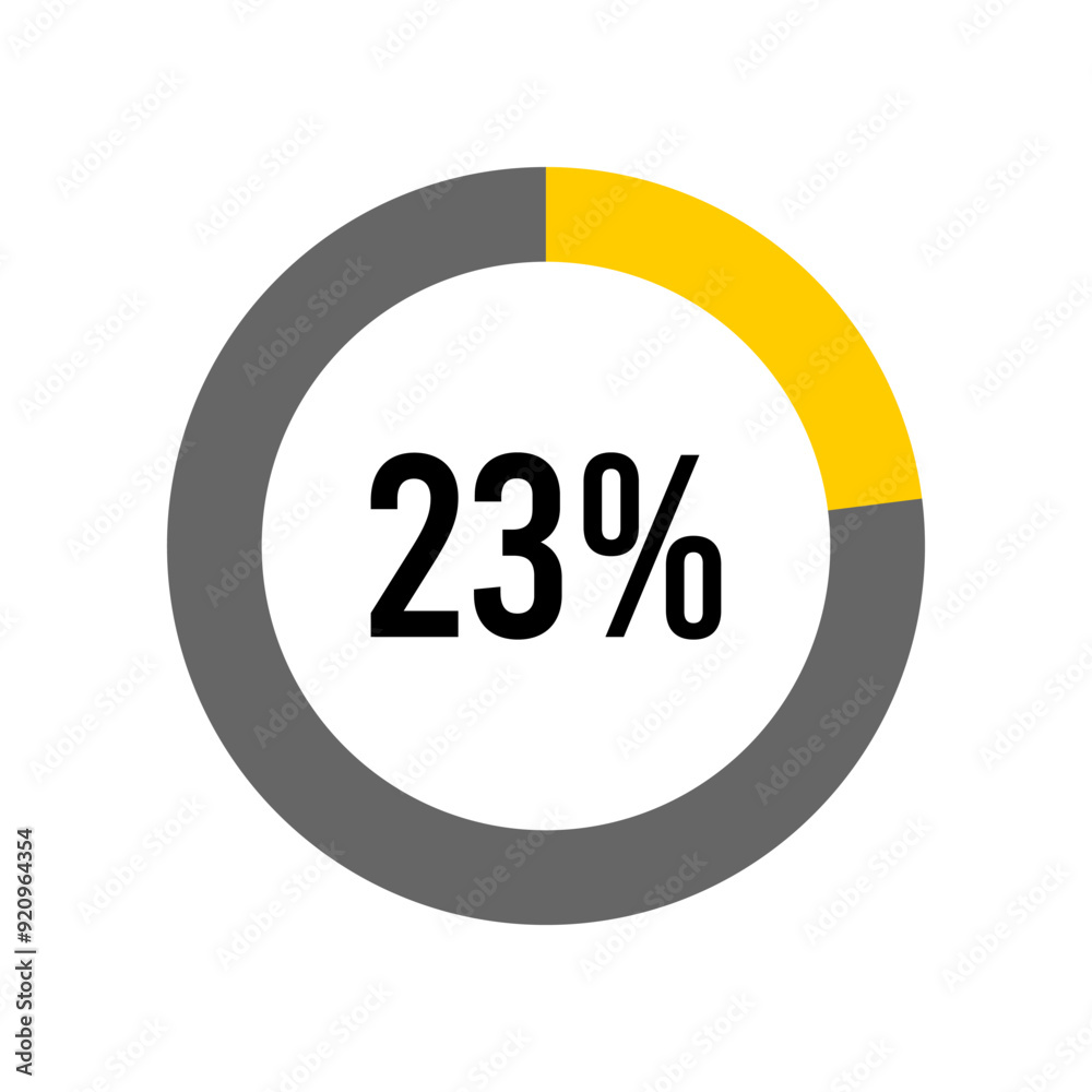23% percent percentage diagram meter from ready-to-use for web design ...