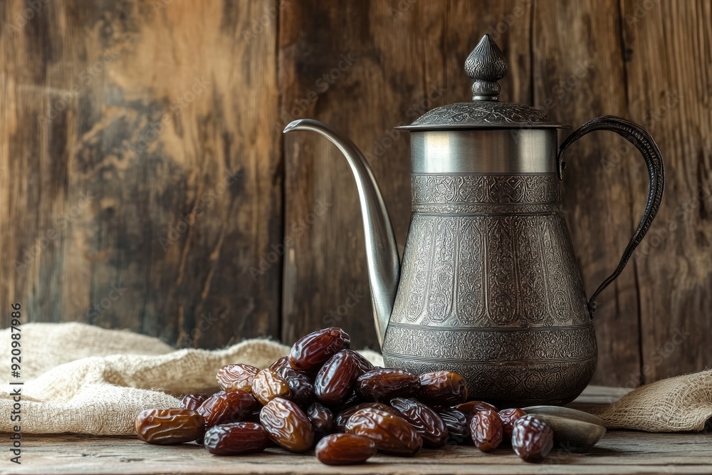 dallah is a metal pot with a long spout designed specifically for ...