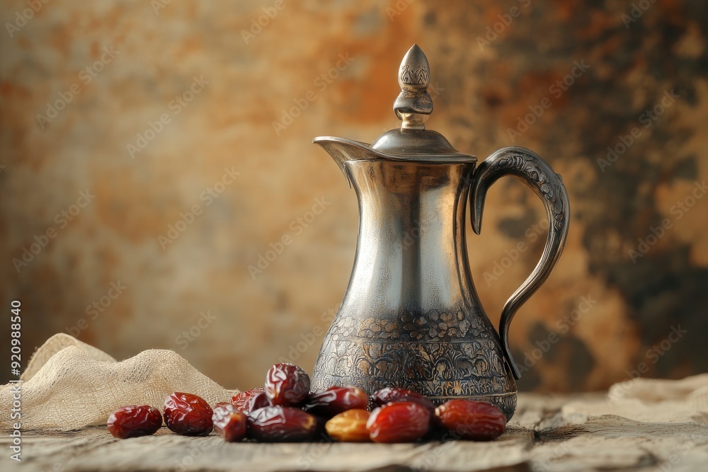dallah is a metal pot with a long spout designed specifically for ...