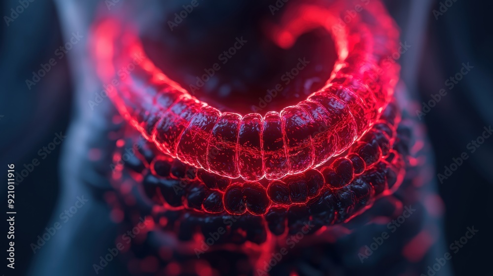 Detailed Human Stomach Anatomy with Gastric Juices in Action ...