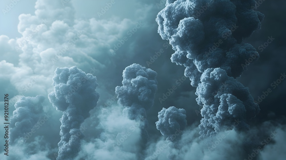 Visualization of CO2 Molecules Impacting Climate Change and Ecosystem ...