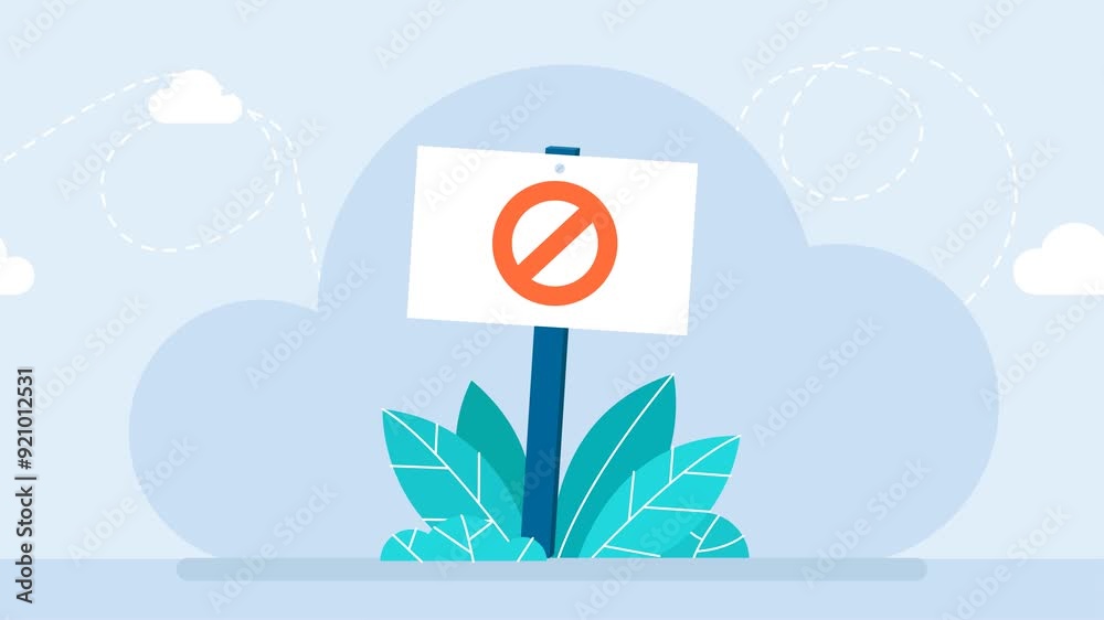 Strictly prohibited sign. Do Not Enter. White and Red Round Glossy ...