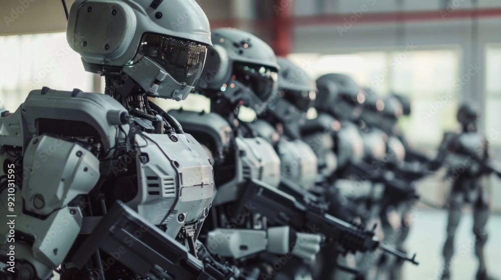 Combat robots - military robots that resemble humans. Install guns and ... Combat robots - military robots that resemble humans. Install guns and ...