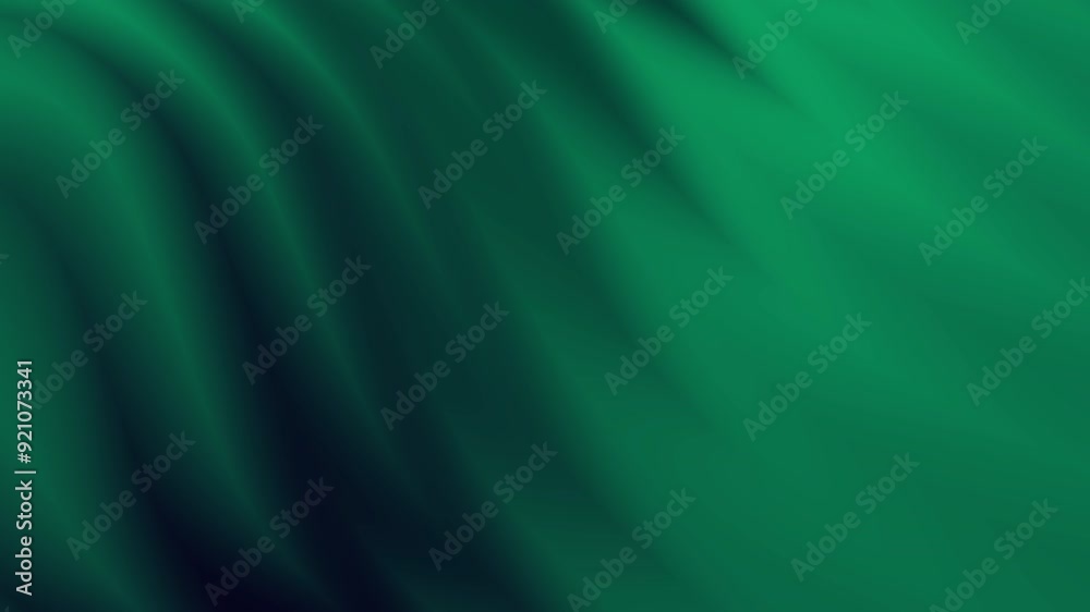 Abstract dark green gradient background with light and dark shades ...