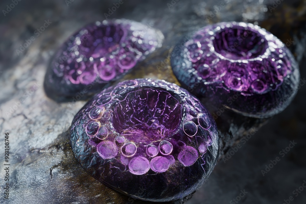 Mitosis phases in an animal cell, high resolution, detailed textures ...