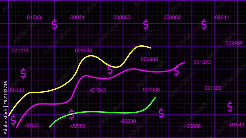 Infographic growing line chart graph, business development competition ...