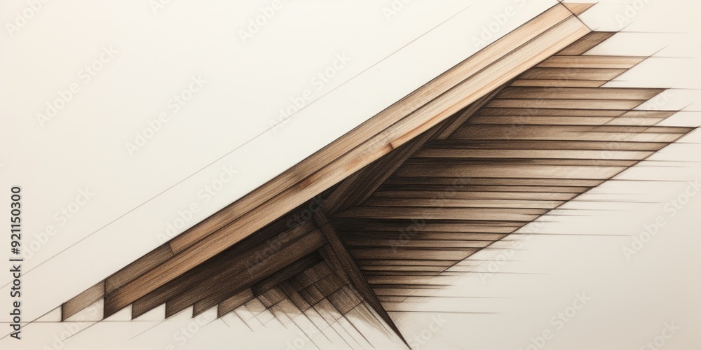 pencil sketch parallel lines at an angle crosshatching, white ...