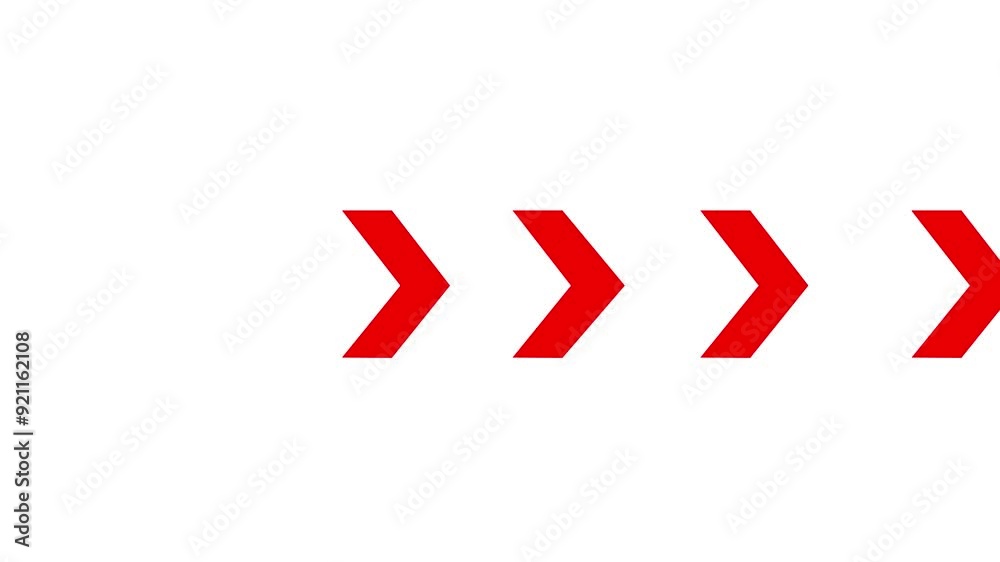 Moving from right arrow sign animation. Arrow loop animation direction ...