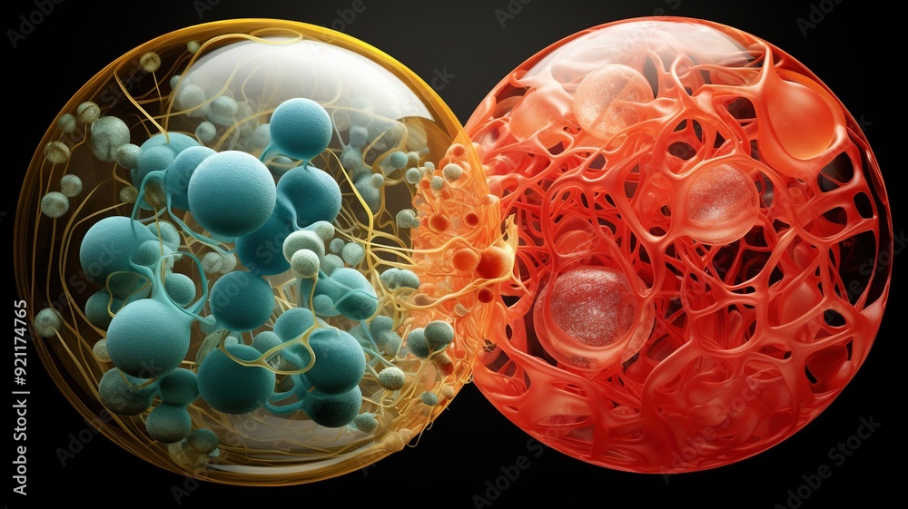 Depict a comparison between different types of protein structures, such ...