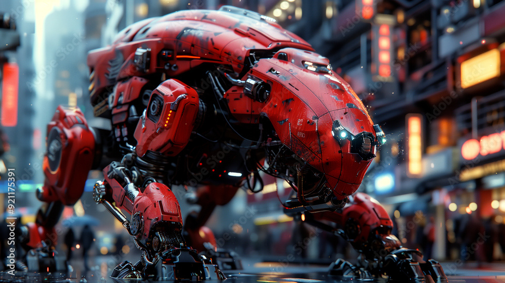 Innovative matriarch mech featuring a blend of animal traits and ...