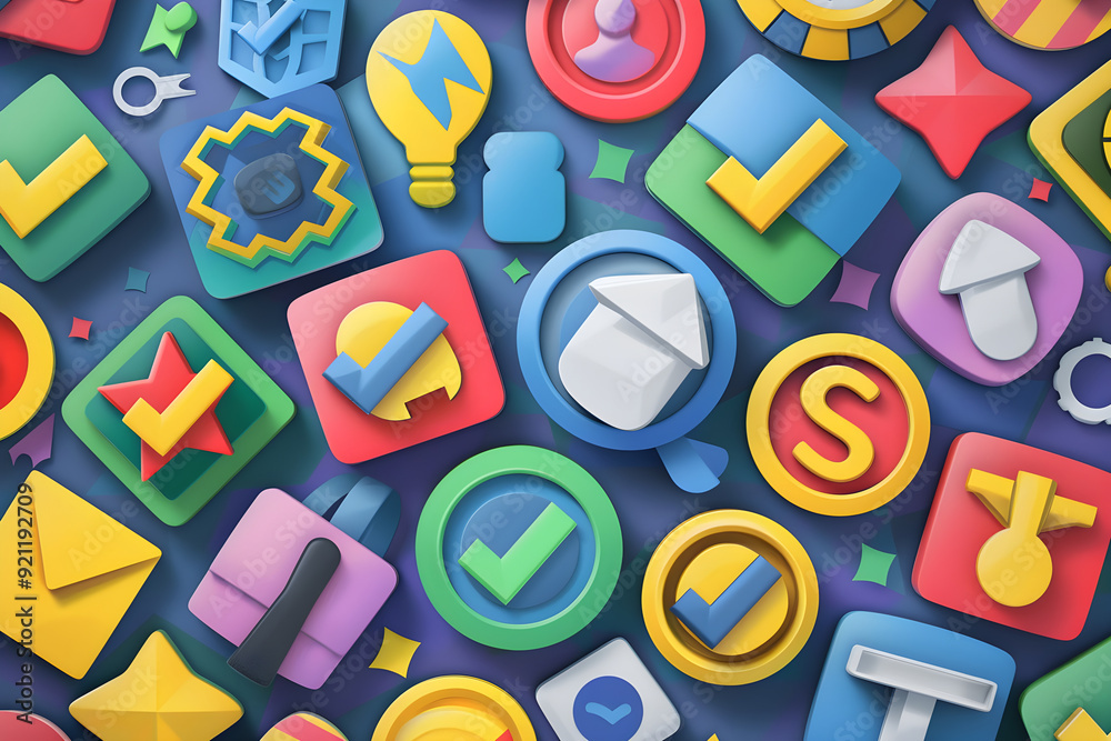 Vibrant Vector-Based Image of Quality Assurance Symbols Highlighting ...