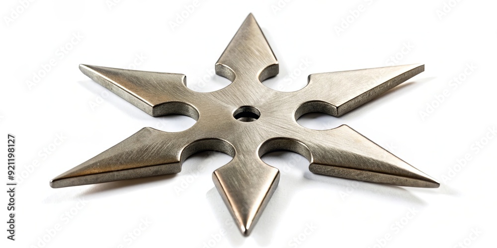 Shuriken, traditional Japanese throwing star used as a weapon, throwing ...
