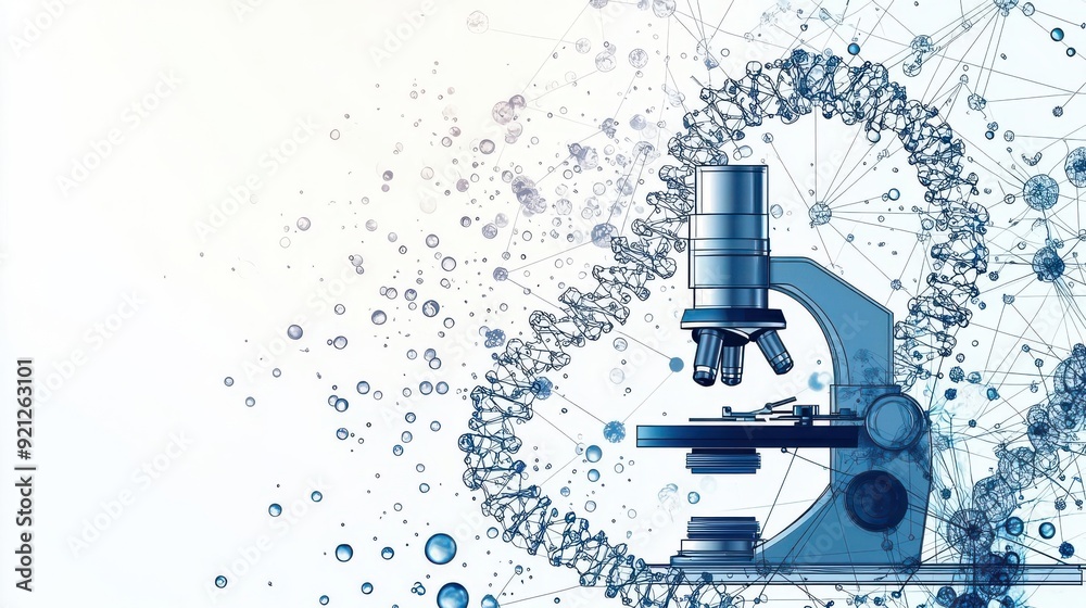 DNA and RNA analysis through advanced microscopy techniques Stock Illustration | Adobe Stock