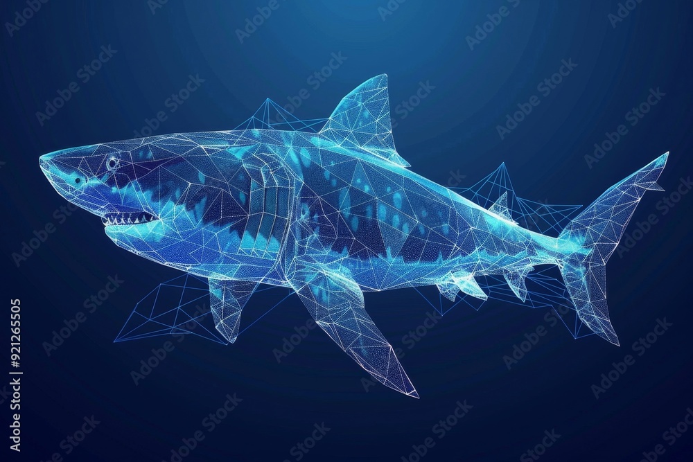 The great white shark, white pointer. Marine life. The concept of ...