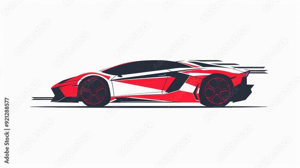 Logo design for an exotic car dealership featuring a supercar icon ...