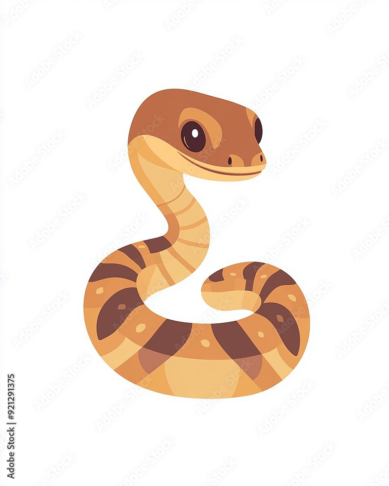 brown venomous desert sand snake slithering. 4k full hd video game ...