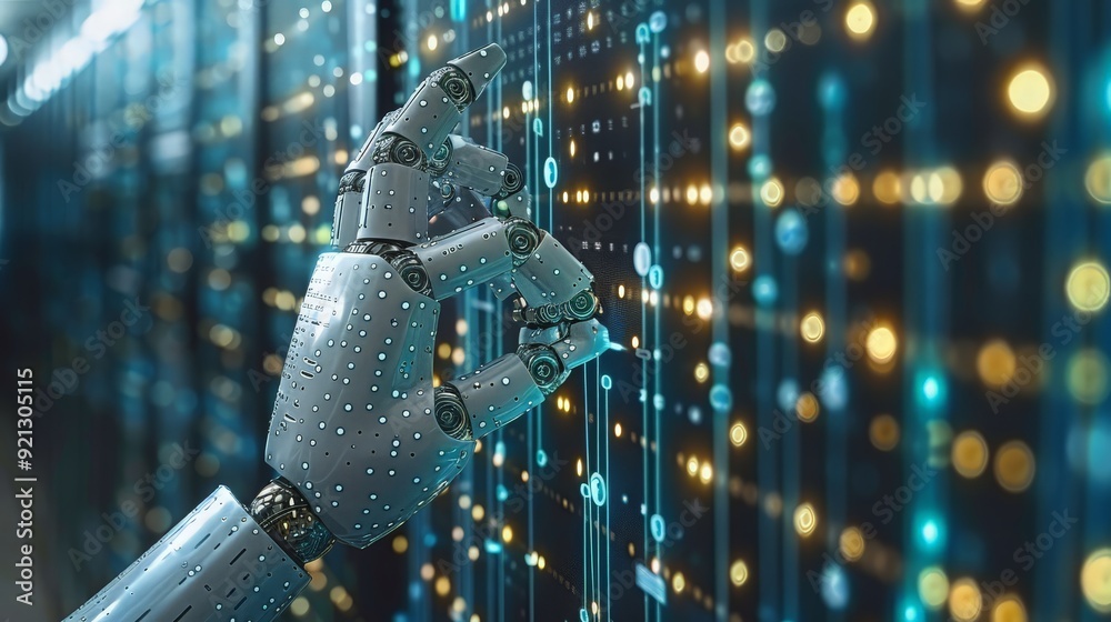 AI, Machine learning, robot hand ai artificial intelligence assistance ...