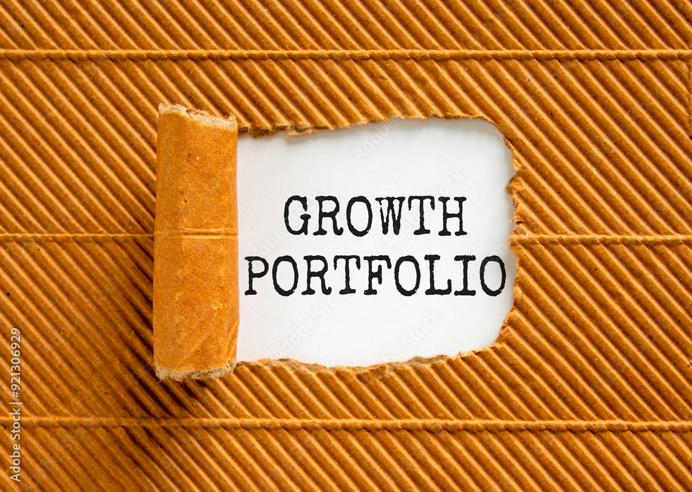 Growth portfolio symbol. Concept words Growth portfolio on beautiful ...