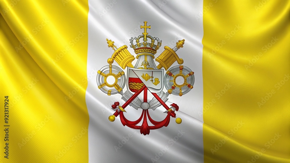 Flag of Vatican flagpole flags national state country decoration ...