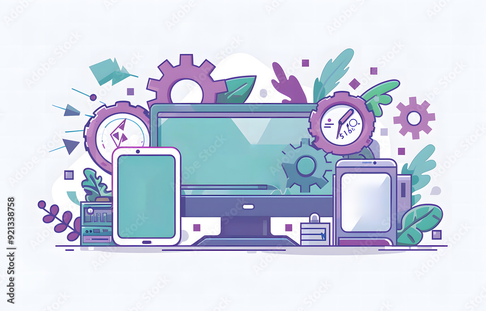 They are system illustration concepts. System Update Improvement Change ... They are system illustration concepts. System Update Improvement Change ...