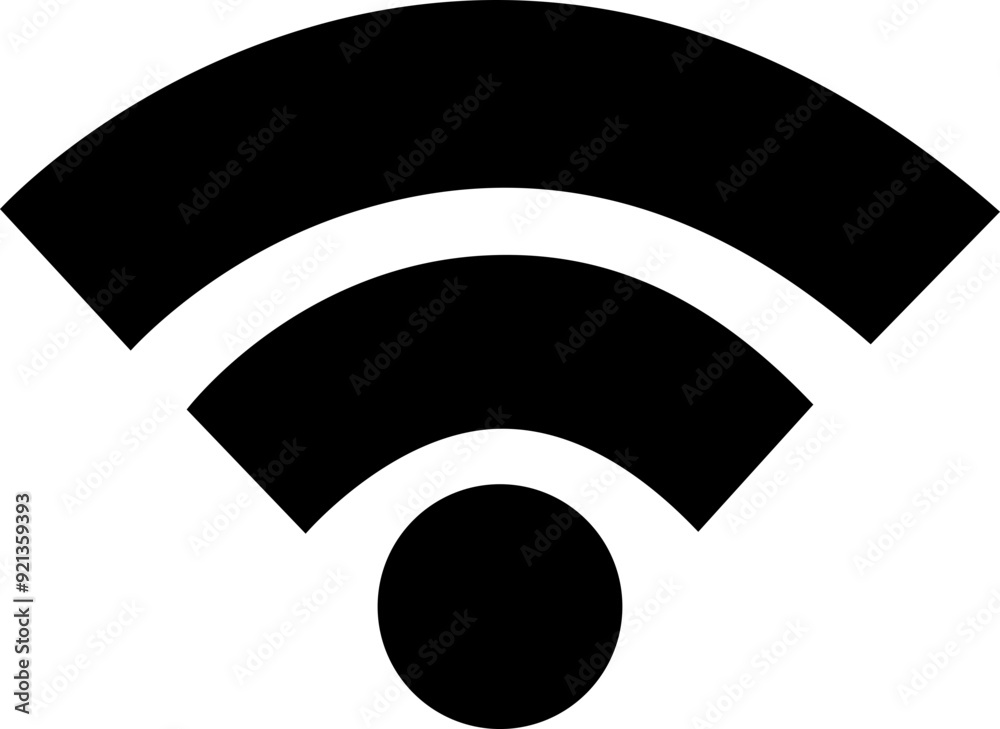 Wifi wireless internet signal icon in flat. vector for apps or website Network like Connection ...