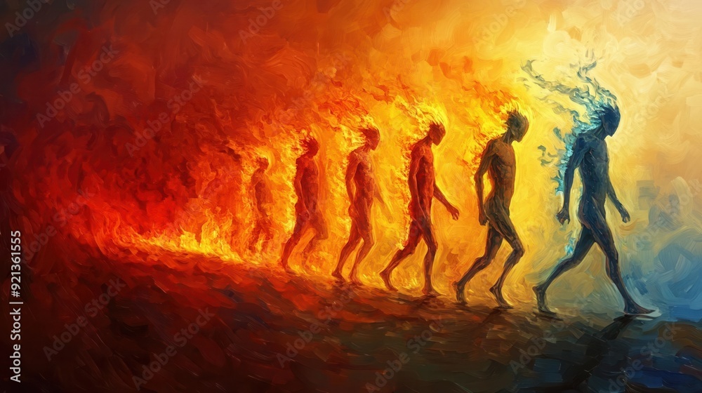 Depict the progression of burning as a symptom over time in a patient ...
