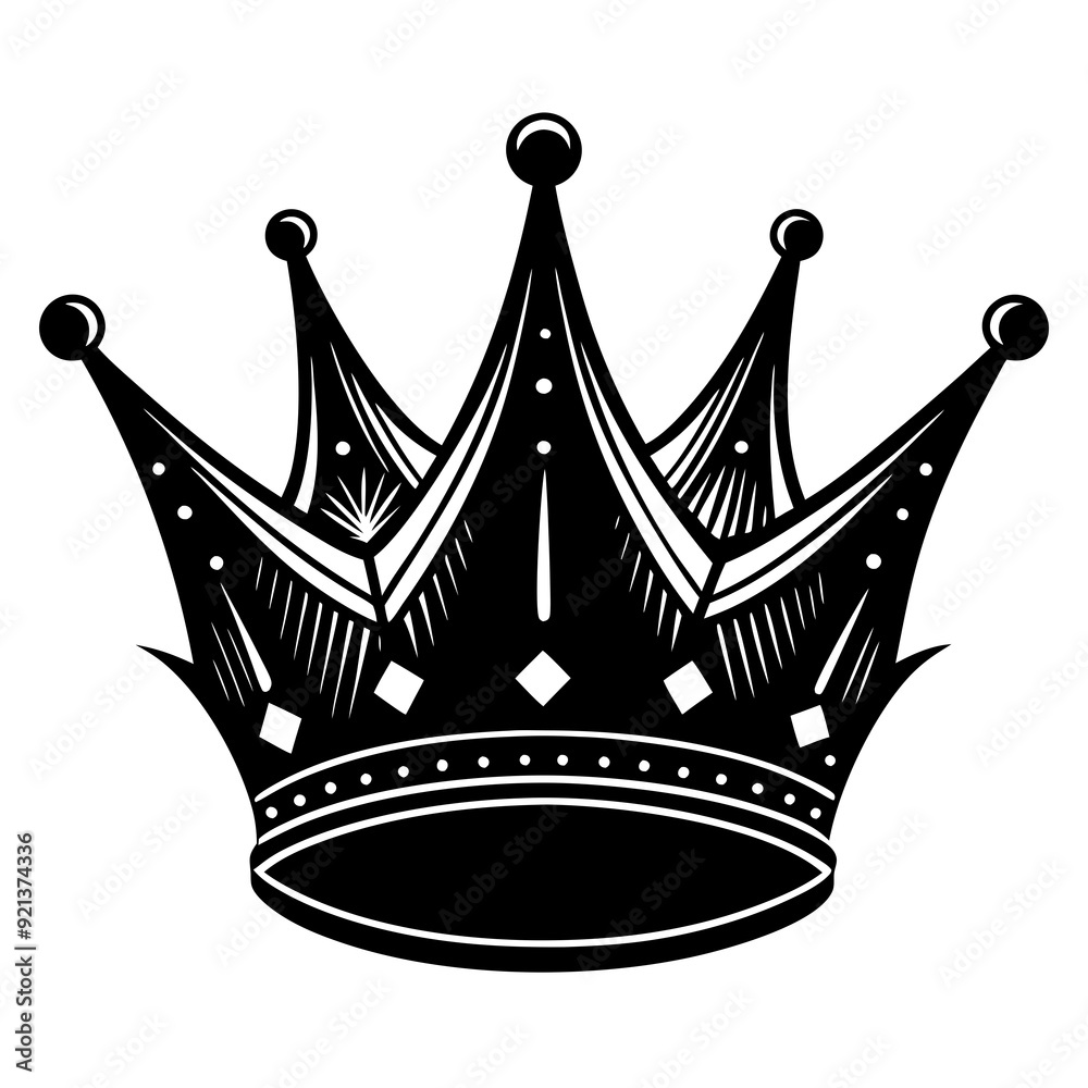 Vecteur Stock Crown Vector Illustration | SVG Files | Cricut Files ...
