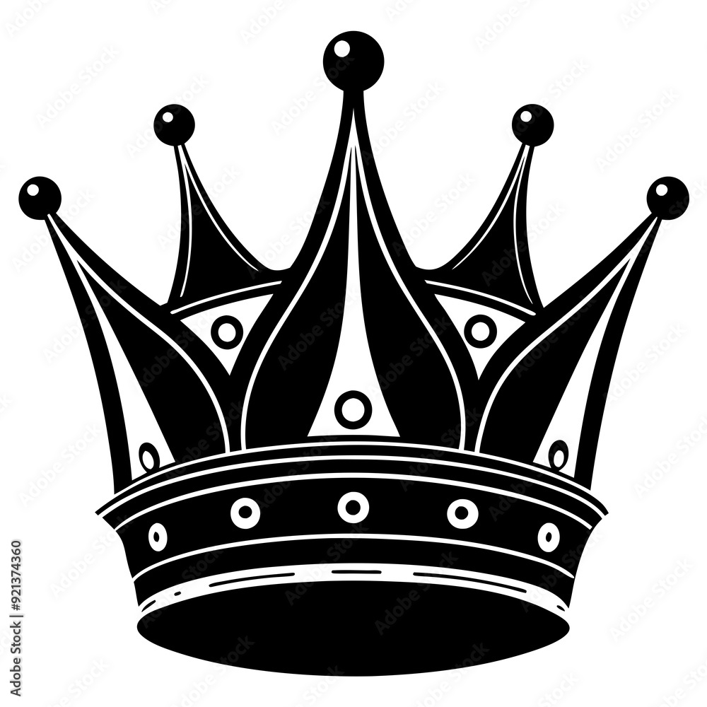 Crown Vector Illustration Svg Files Cricut Files Vector Graphics Cut Files For Cricut