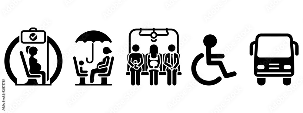 Priority seating for customers with disabilities, pregnant women and ...