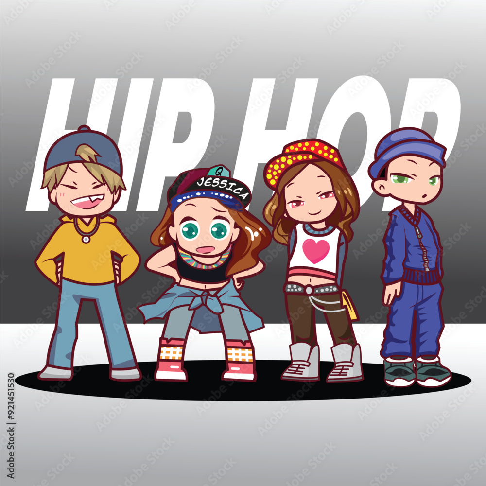 Cartoon chibi boys giving his friend a piggyback ride vector ...