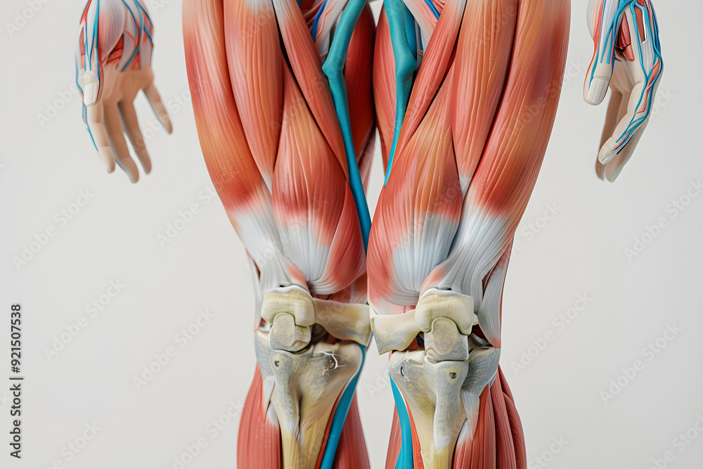Detailed Anatomical Diagram of Quadriceps Muscle Group, Highlighting ...