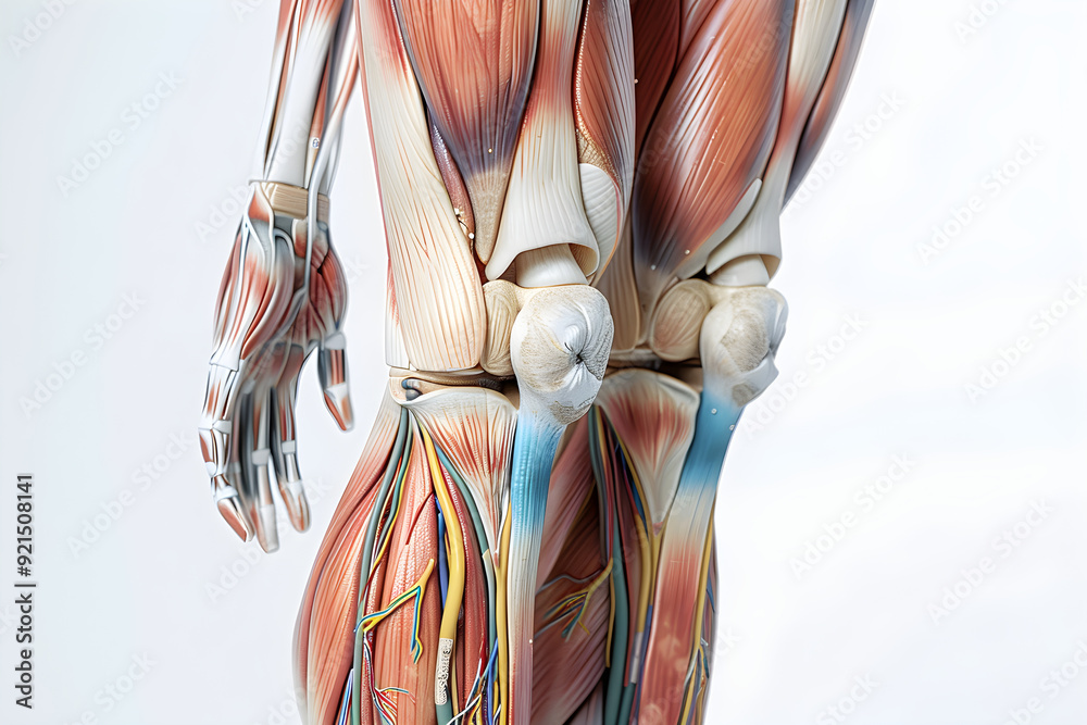 Detailed Anatomical Diagram of Quadriceps Muscle Group, Highlighting ...