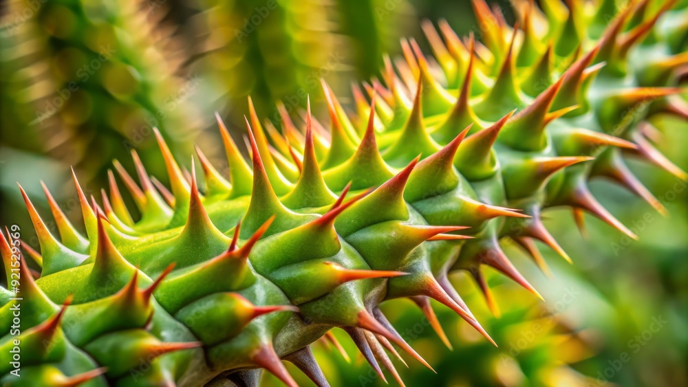 Macro shot of Uncaria tomentosa, also known as Cat's Claw, showcasing ...