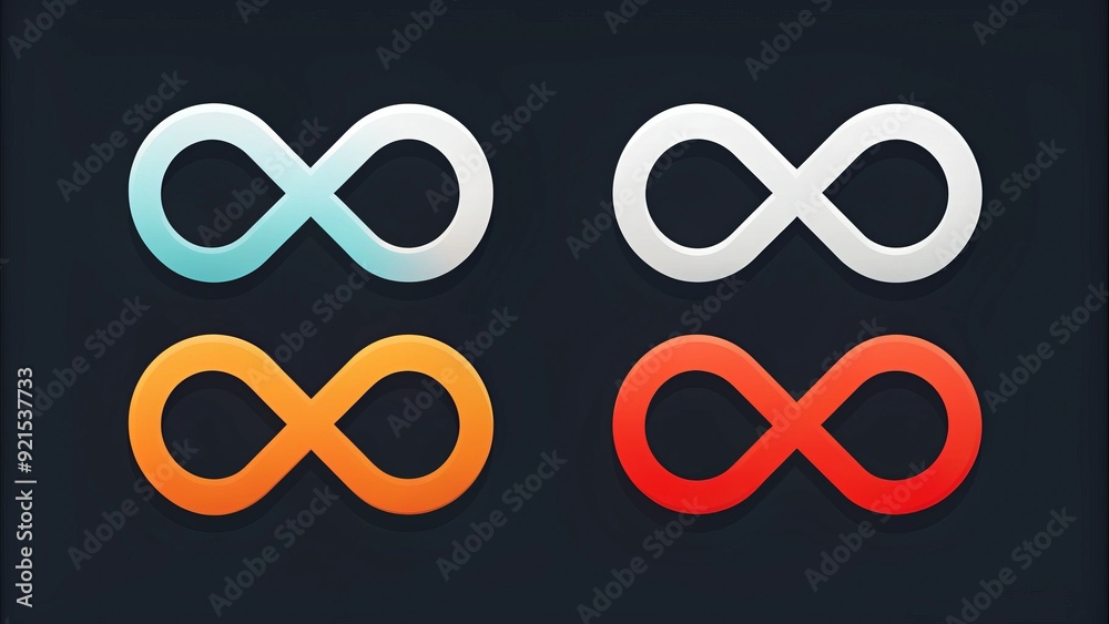 Simple minimalist icon set featuring bold X and O symbols in ...