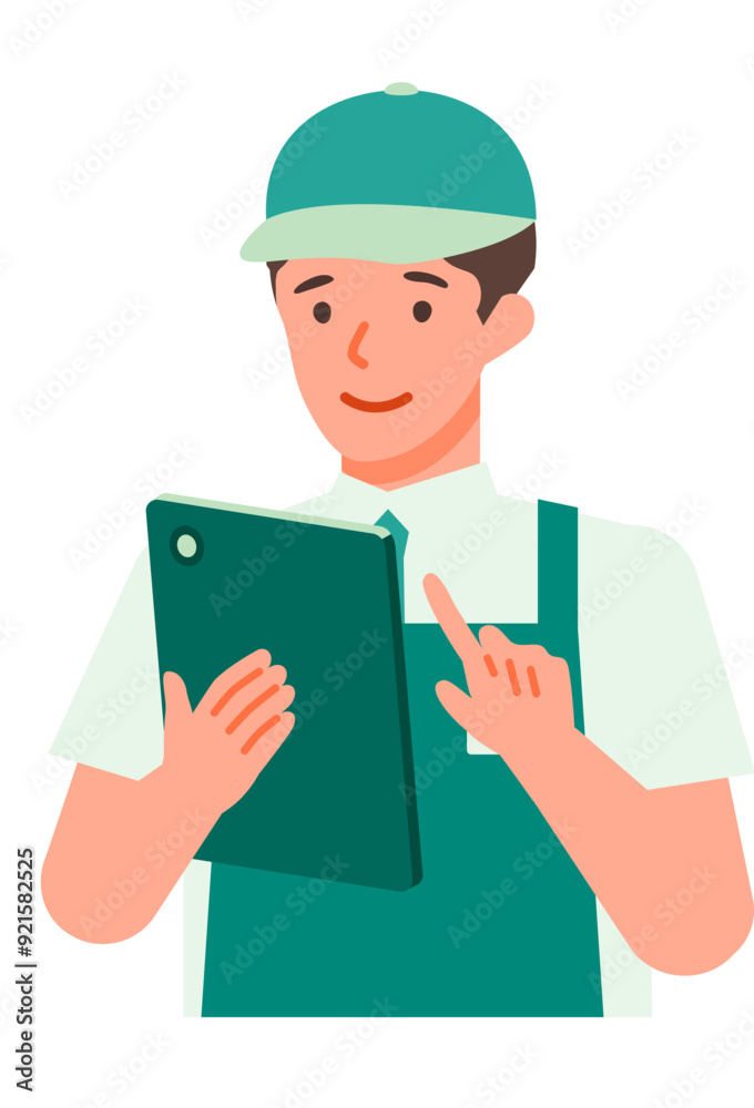 Working man. Concept for Problem Solving. Man cartoon character. People ...