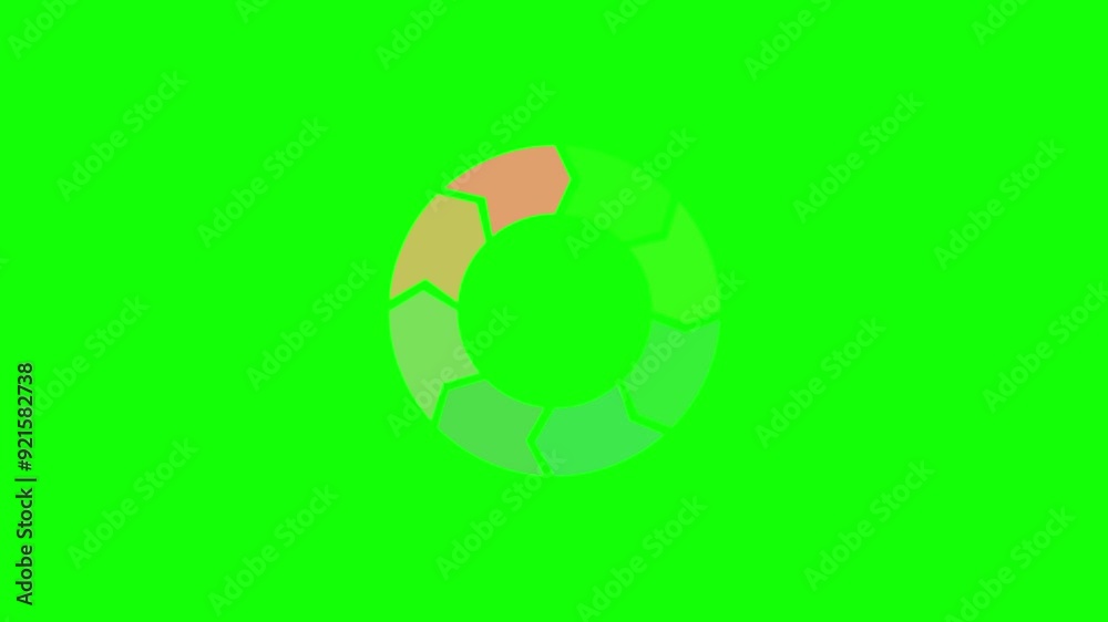 loading process, please wait, animation, green screen background Stock ...