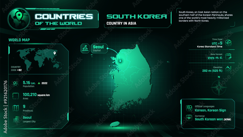 South Korea Map Detailed Insights on Geography, Population and Key ...