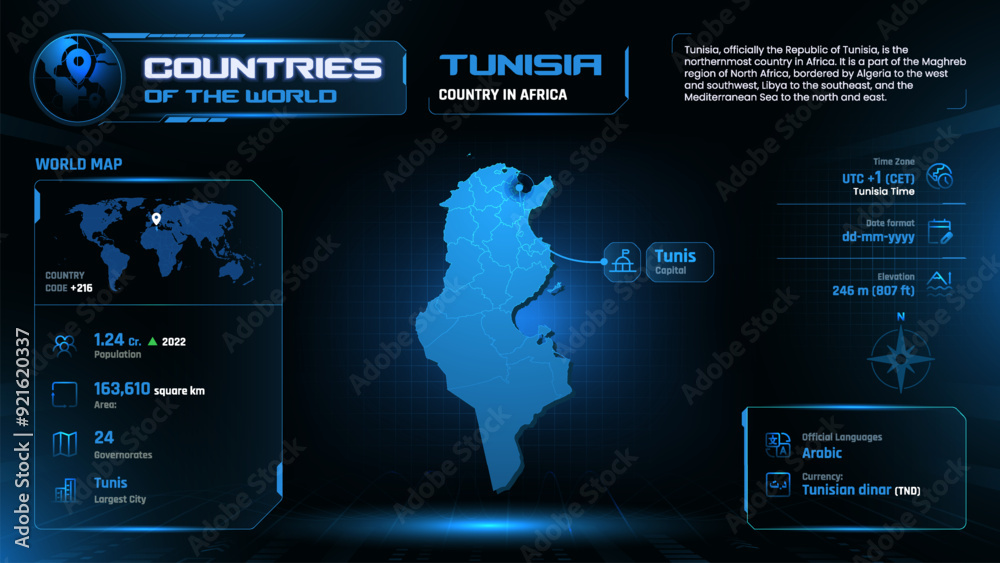 Tunisia Map Detailed Insights on Geography, Population and Key Facts ...