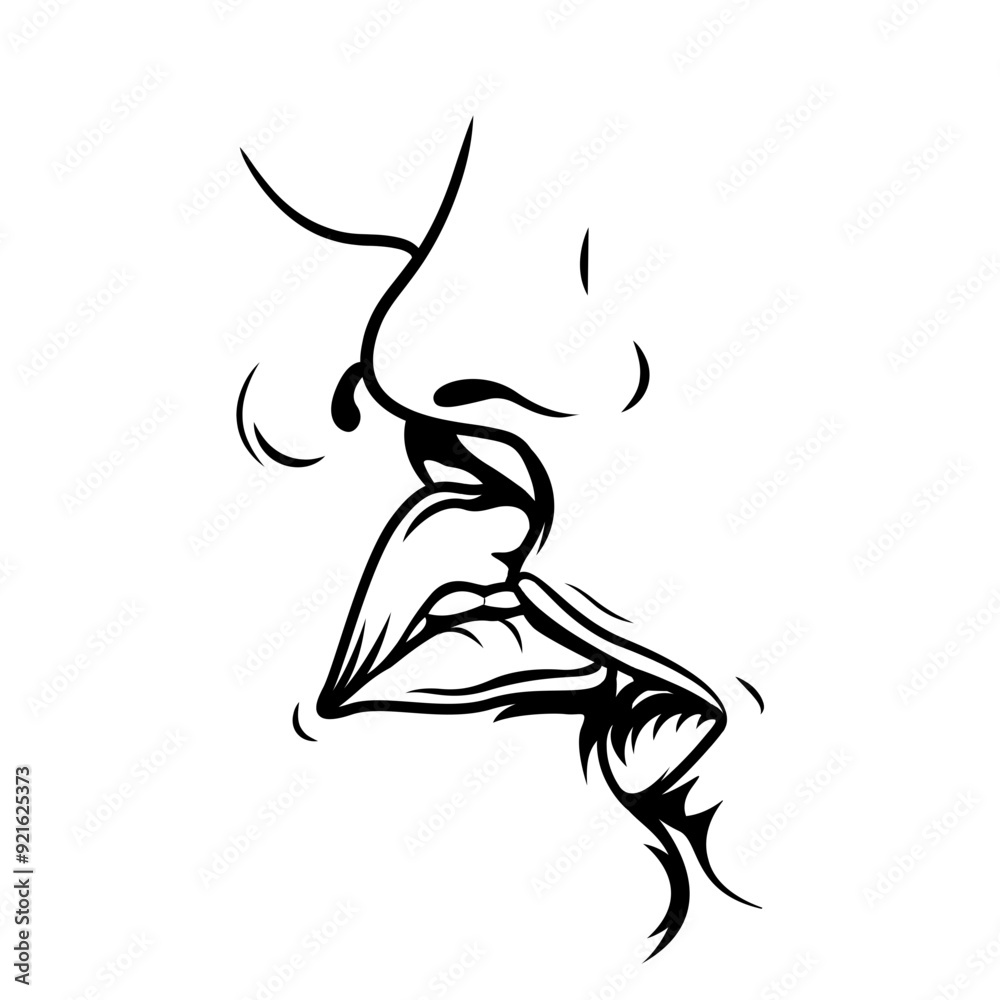 Kissing Lips | Love Affection | Couple Kissing | Romantic Love ...