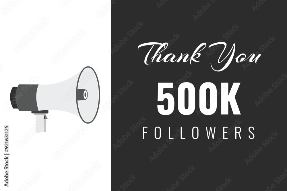 500000 OR 500k followers celebration. Thank you 500000 followers ...