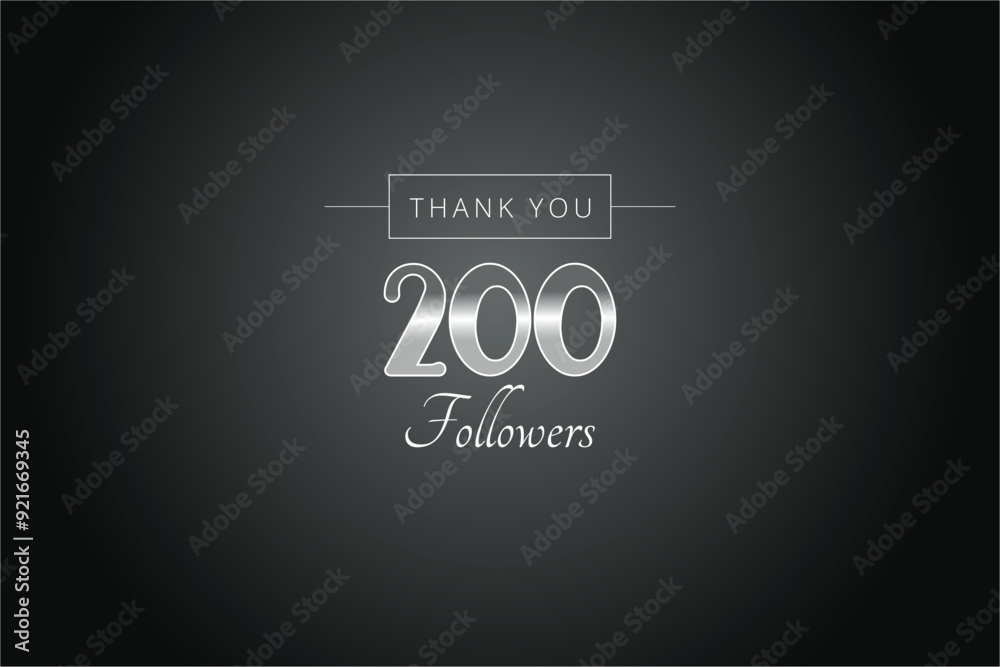 200 followers celebration. Thank you 200 followers congratulation ...