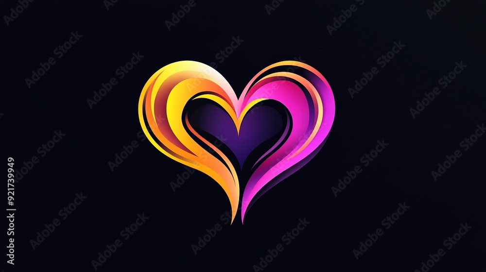 Heartfelt and Captivating Logo Design Featuring a Heart Symbol: Modern ...