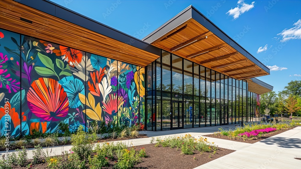 Transform Your Space with a Bright Community Center Poster: Vibrant ...