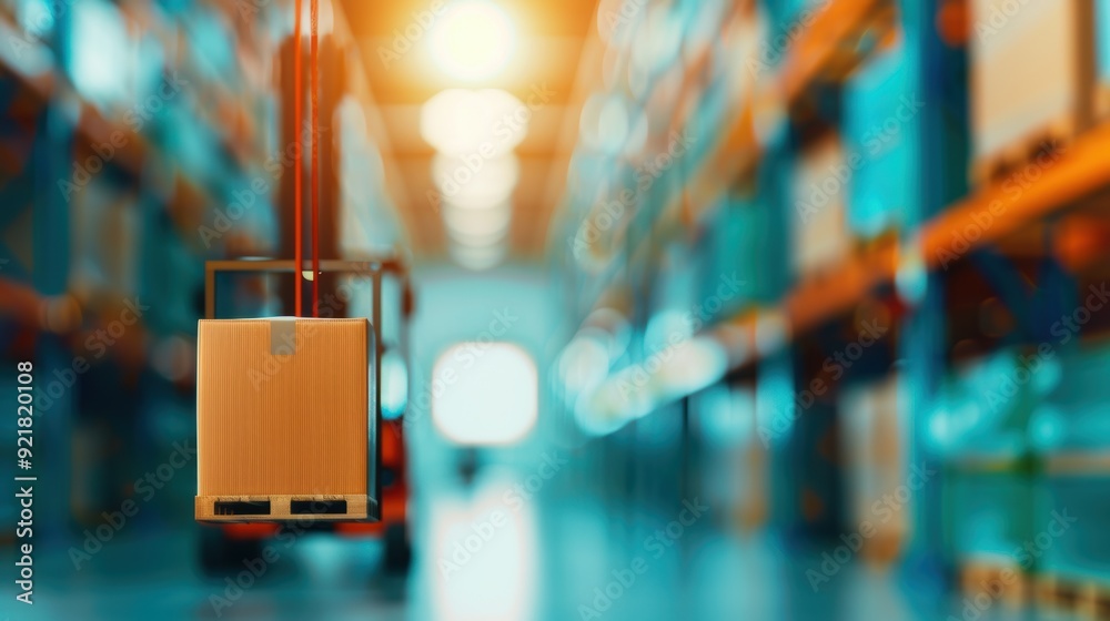 Workers using ergonomic lifting equipment in a warehouse, promoting ...