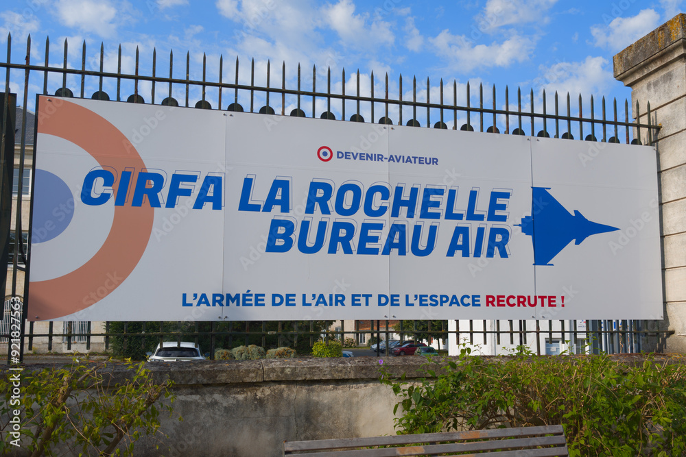 cirfa la rochelle French Army recruitment sign brand and text logo in ...