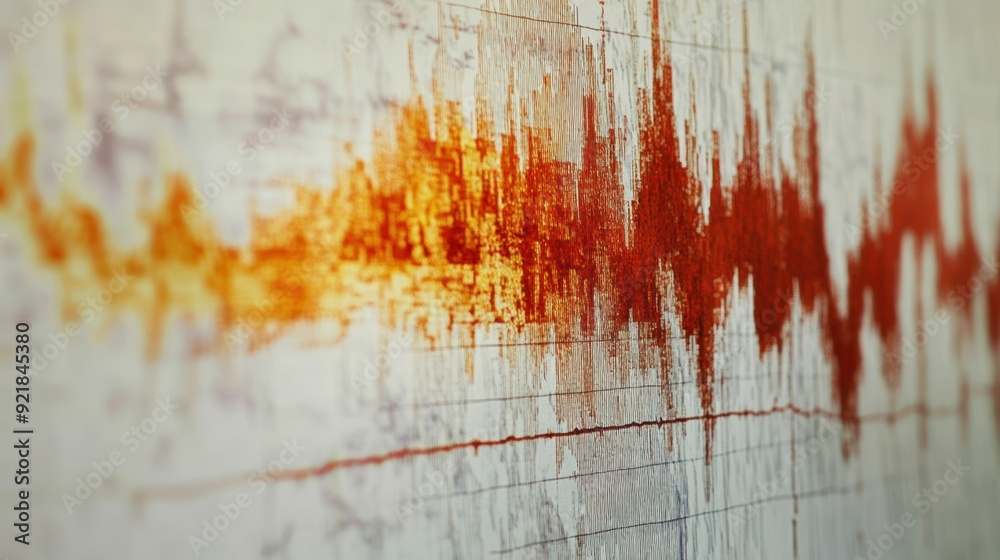 Intense High-Magnitude Earthquake Spike on Richter Scale Graph ...