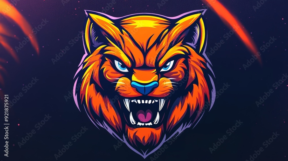 A bold and impactful logo for a sports team, with strong typography and ...