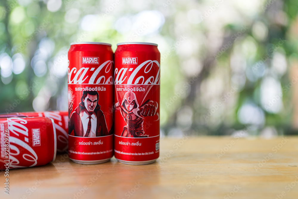 Bangkok, Thailand - August 14, 2024 : Coca Cola x Marvel, The Heroes ...
