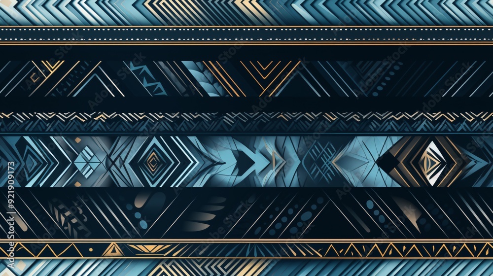 Seamless design featuring a fusion of water and ink colors with African ...